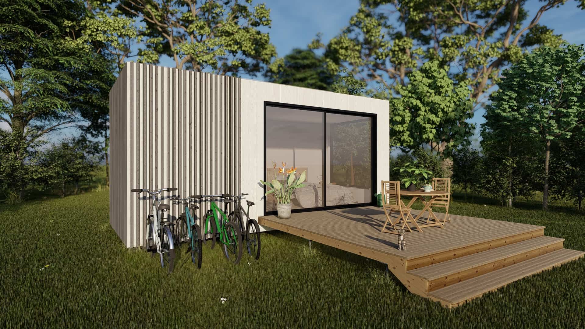 La Tiny House M par Ademeure | Studios de jardin, Pool House, Abris en bois